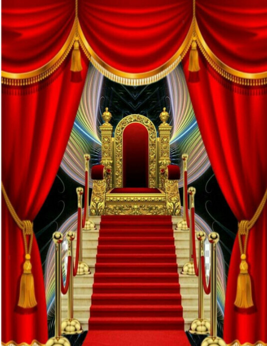 Maximalist Red And Gold Occasion Background Flyer (us Letter) Template ...