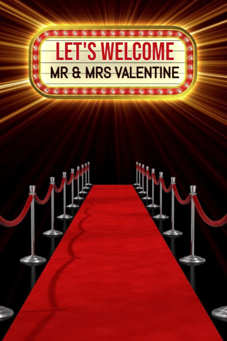 Maximalist Red Carpet Poster Template | PosterMyWall