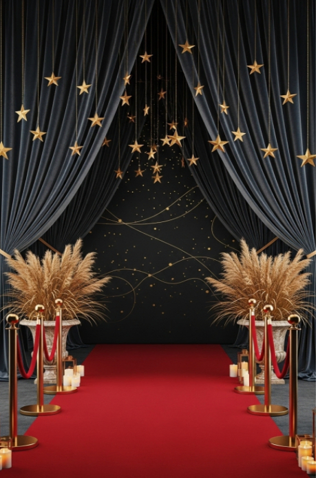 Maximalist Red Carpet Poster Template | PosterMyWall