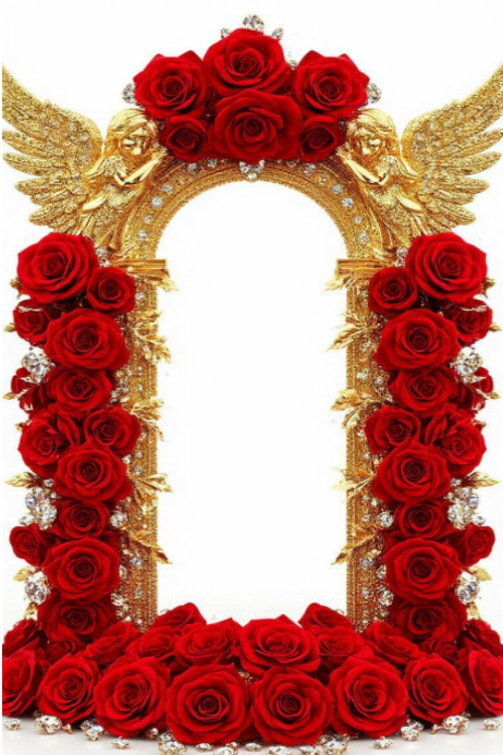 Plantilla de Maximalist Red Rose Picture Photo Far 2 W Poster ...