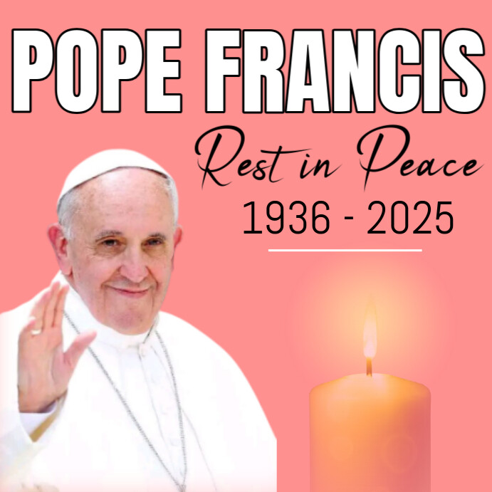 Plantilla de Maximalist Rip Pope Instagram Post | PosterMyWall