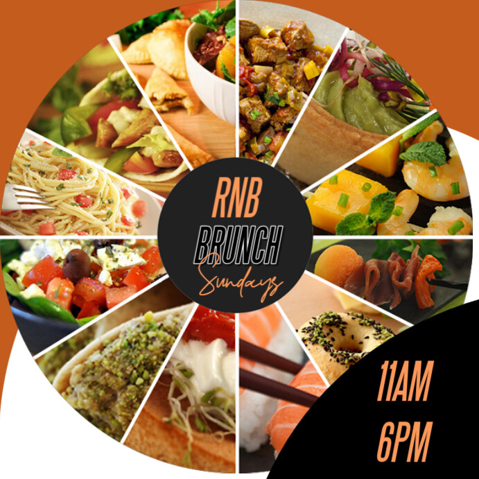 Maximalist Rnb Brunch Sundays Instagram Post Template | PosterMyWall