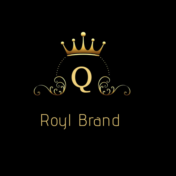 Maximalist Royal Gold Logo Template | PosterMyWall