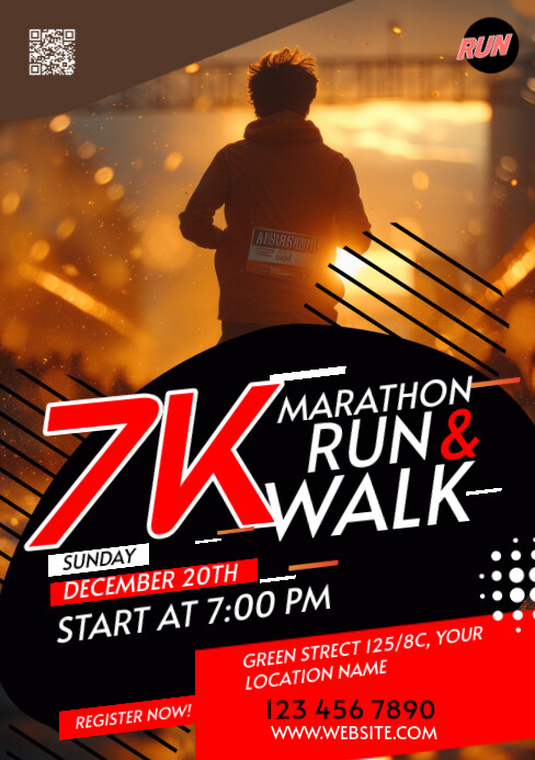 Copy of Maximalist Run & Walk Event A5 | PosterMyWall