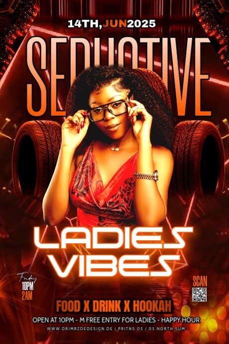 Maximalist Seductive Party Flyer Banner 4' × 6' Template | PosterMyWall