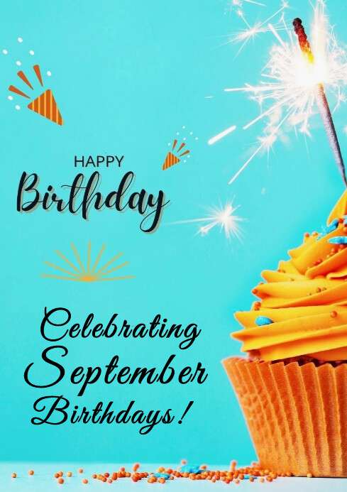 Copy of Maximalist September Birthday A4 | PosterMyWall