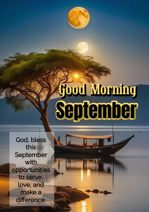 Plantilla de Maximalist September Morning A4 | PosterMyWall
