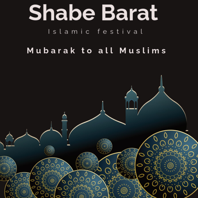 Maximalist Shabe Barat Poster Logo Template | PosterMyWall
