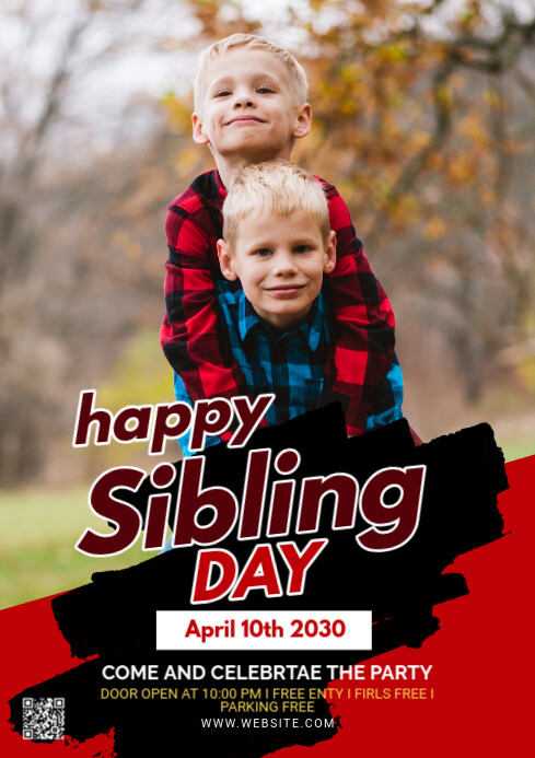 Copy of Maximalist Sibling Day Flyer A1 | PosterMyWall