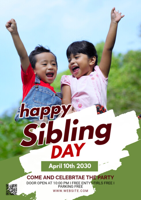 Copy of Maximalist Sibling Day Flyer A3 | PosterMyWall