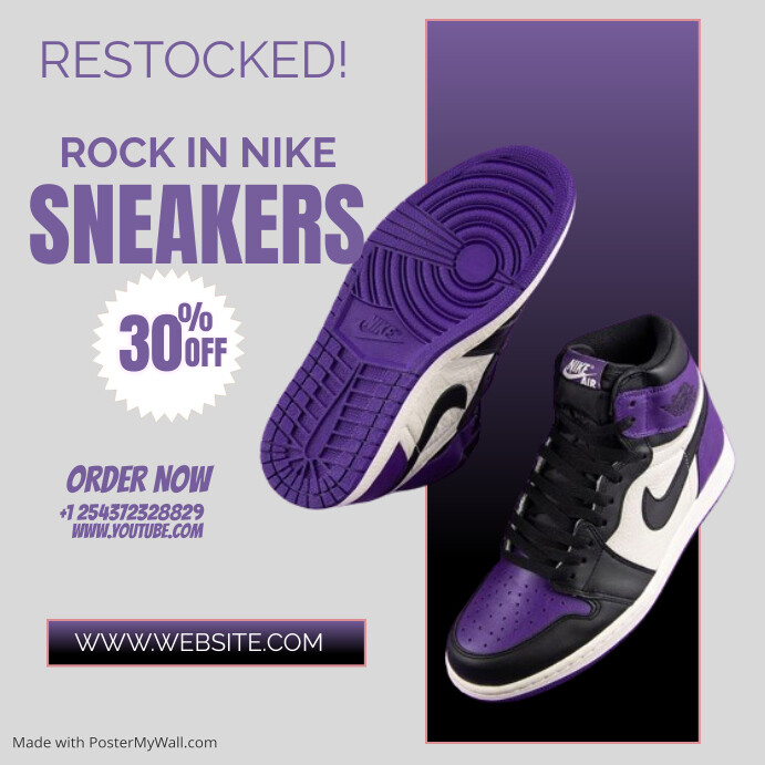 Maximalist Sneakers Instagram Post Template | PosterMyWall