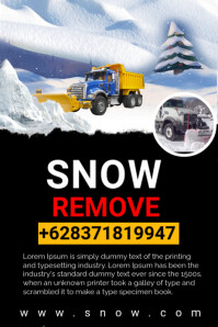 Snow Removal Service Flyer Template | PosterMyWall