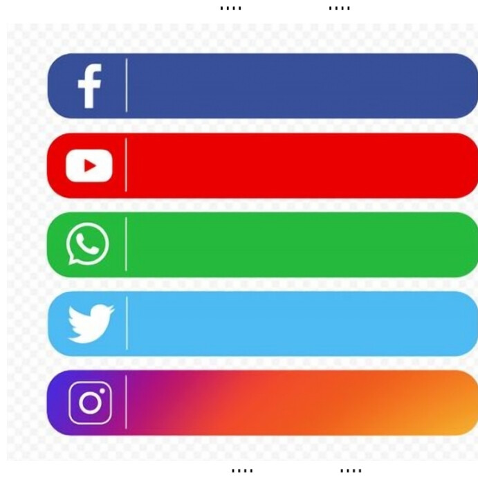 Maximalist Social Media Handles Template For Social Media Users ...