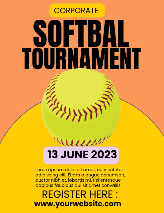Copy of Maximalist Softball Flyer (us Letter) | PosterMyWall