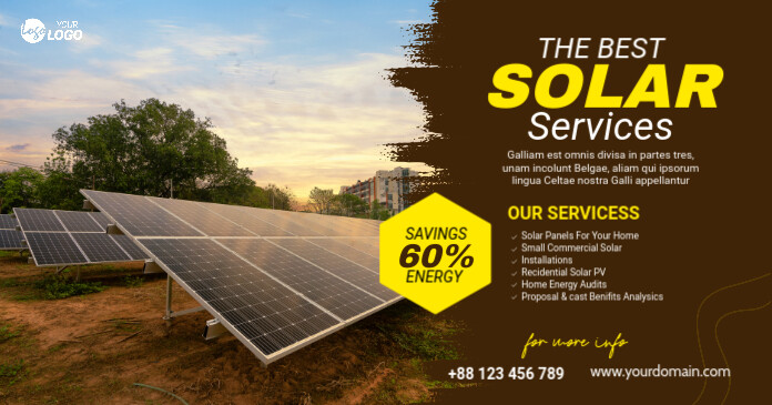 Copy of Maximalist Solar Energy Ad Template Facebook Shared Image ...