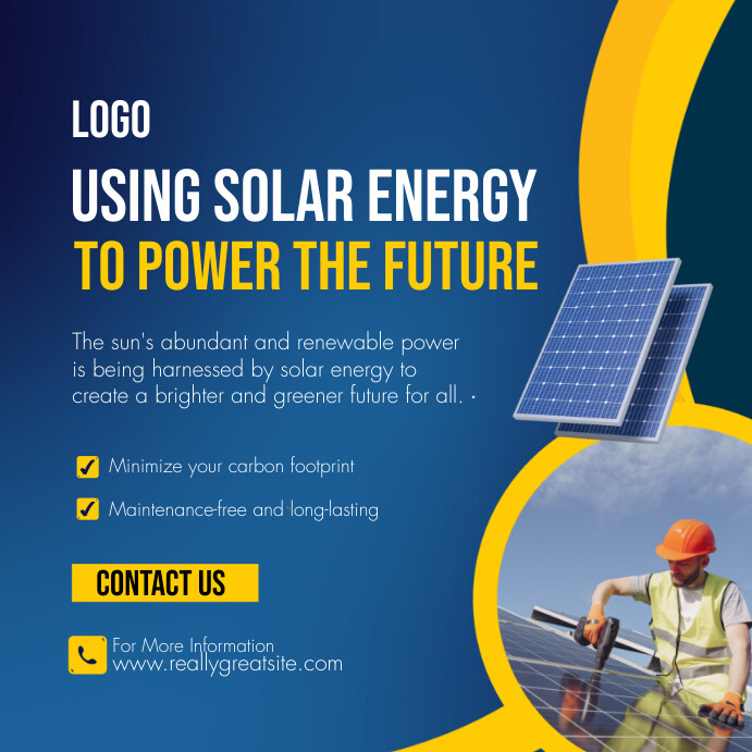 Plantilla de Maximalist Solar Energy Flyers Instagram Post | PosterMyWall