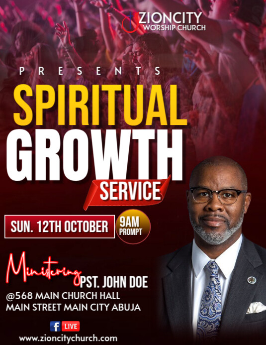 Copy of Maximalist Spiritual Growth Service Flyer (us Letter ...