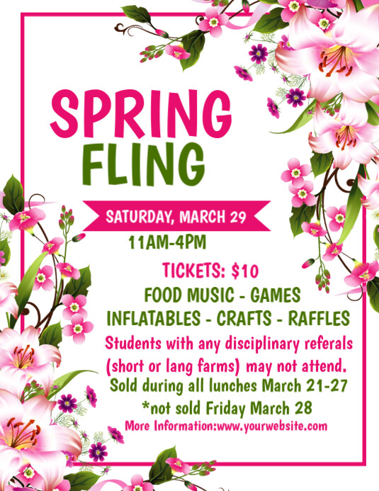 Copy of Maximalist Spring Fling Flyer (us Letter) | PosterMyWall