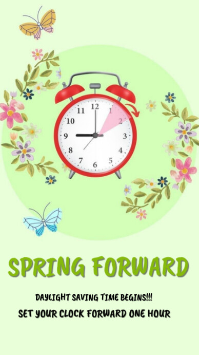 Plantilla de Maximalist Spring Forward Instagram Story | PosterMyWall