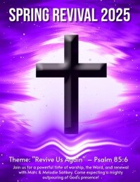 Spring Revival Service Flyer Template | PosterMyWall