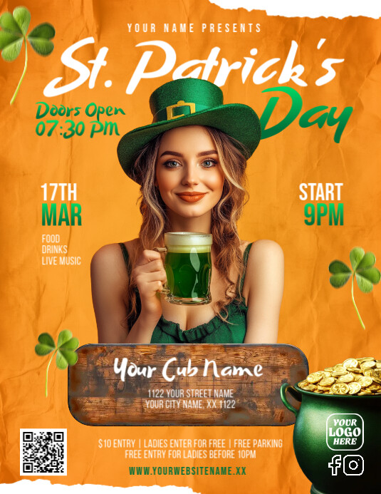 Maximalist St. Patrick's Day Flyer (us Letter) Template | PosterMyWall