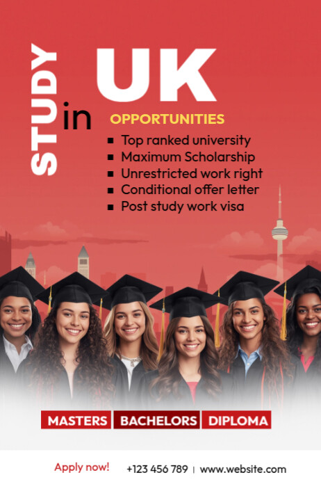 Maximalist Study In Uk Poster Template | PosterMyWall