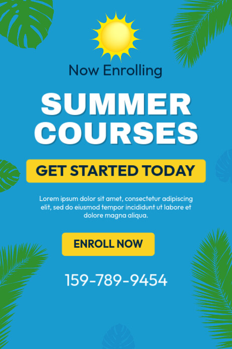 Copy of Maximalist Summer Courses Poster | PosterMyWall