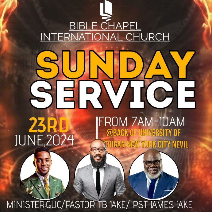 Maximalist Sunday Service Instagram Post Template | PosterMyWall