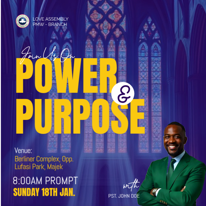 Maximalist Sunday Service Instagram Post Template | PosterMyWall