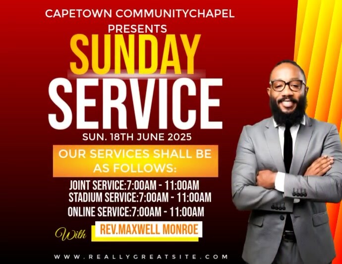 Copy of Maximalist Sunday Service Order Of Flyer (us Letter) | PosterMyWall