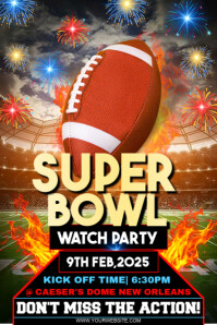 Super bowl 2025 Template | PosterMyWall