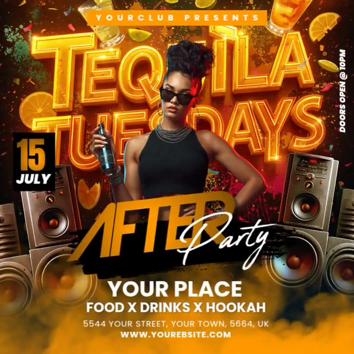 Copy of Maximalist Tequila Tuesdays Party Flyer Instagram Post ...