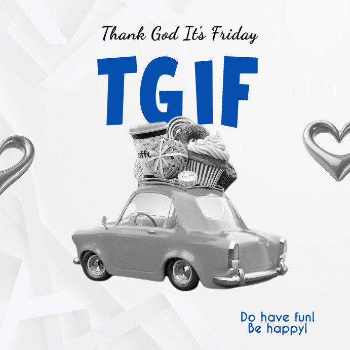 Maximalist Tgif Instagram Post Template | PosterMyWall