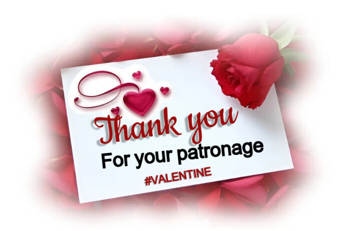 Maximalist Thank You For Your Patronage Card Label Template | PosterMyWall