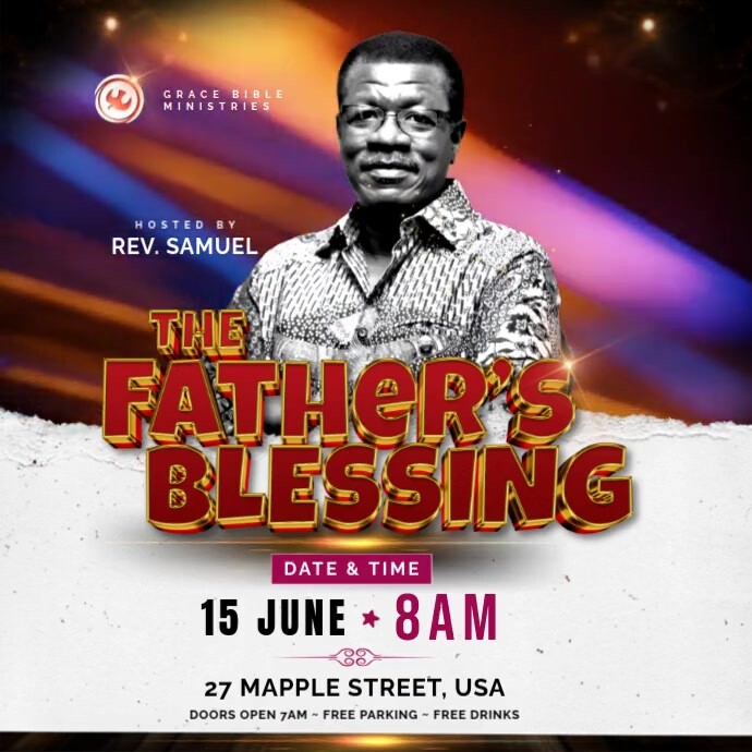 Copy of Maximalist The Fathers Blessing_video Post Square (1:1) | PosterMyWall