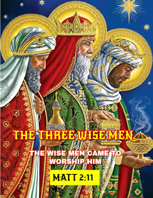 Copy of Maximalist The Three Wise Men Flyer (us Letter) | PosterMyWall