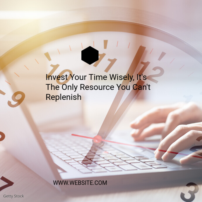 Maximalist Time Motivation Logo Template | PosterMyWall