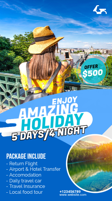 Maximalist Travel Whatsapp Status Template | PosterMyWall