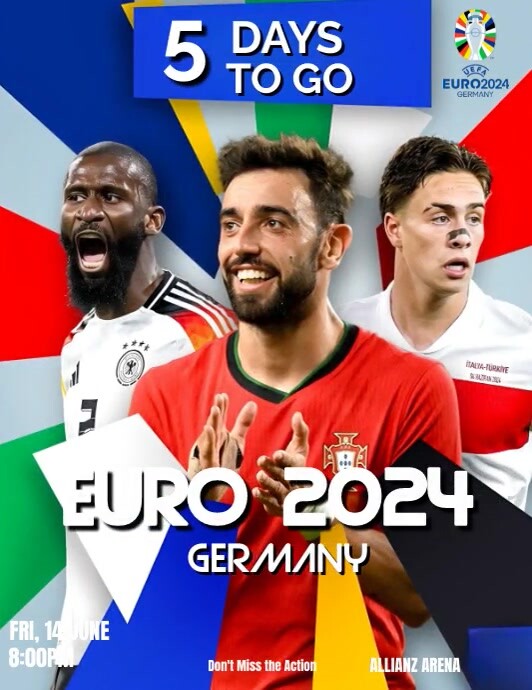 Copy of Maximalist Uefa Euro 2024 Flyer (us Letter) | PosterMyWall