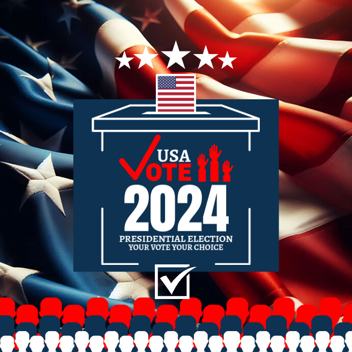 Maximalist Us Election Template Instagram Post | PosterMyWall