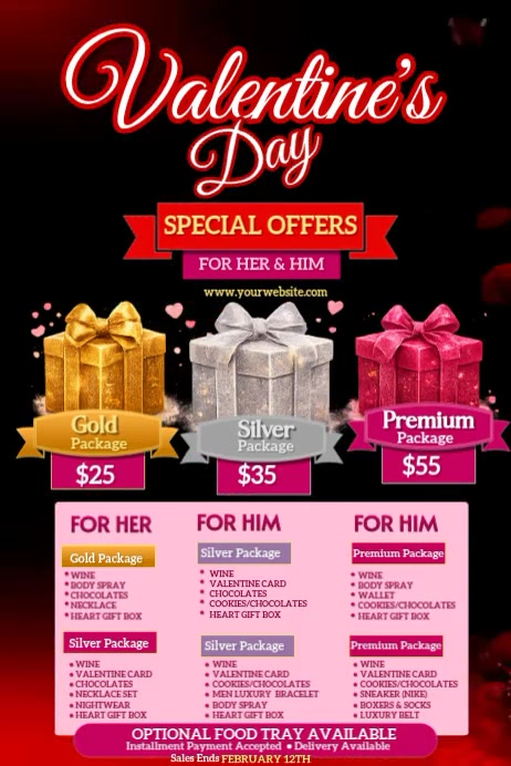 Maximalist Valentine Day Parkage Poster Template | PosterMyWall