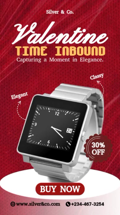 Copy of Maximalist Valentine Wrist Watch Sale Instagram Story ...