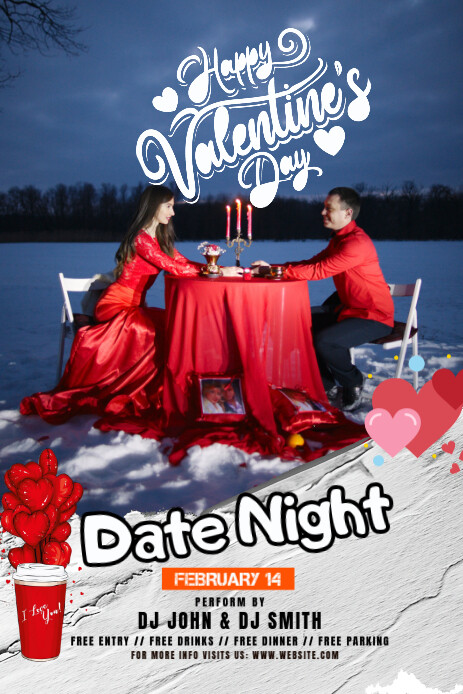 Maximalist Valentines Day Pinterest Graphic Pinterest Graphic Template ...