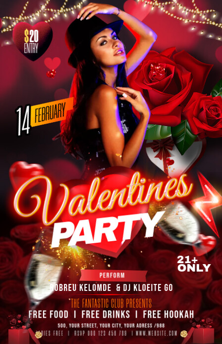 Maximalist Valentines Day Tabloid Tabloid Template | PosterMyWall