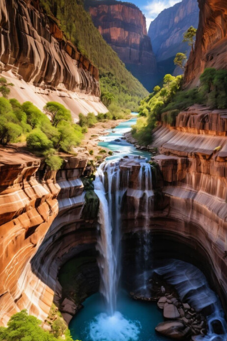Maximalist Valley Poster Template | PosterMyWall
