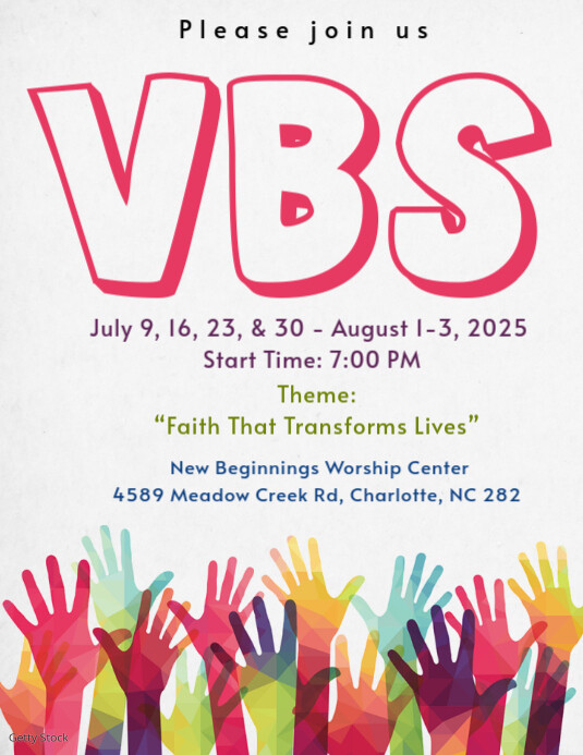 Copy of Maximalist Vbs Flyer (us Letter) | PosterMyWall