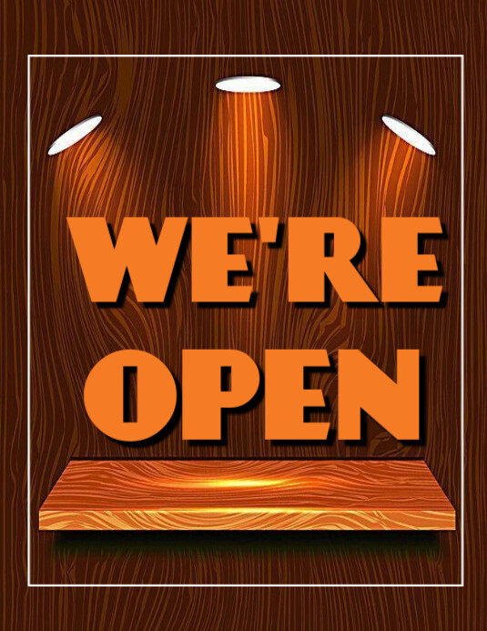 Copy of Maximalist We Are Open Announcement Flyer (us Letter ...