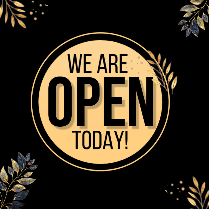 Maximalist We Are Open Instagram Post Template | PosterMyWall
