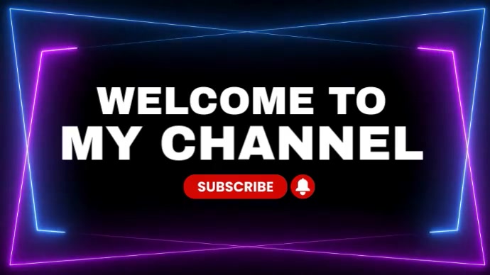 Maximalist Welcome To My Channel Youtube Channel Cover Photo Template ...