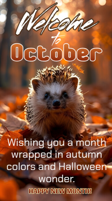 Maximalist Welcome To October Instagram Story Template | PosterMyWall